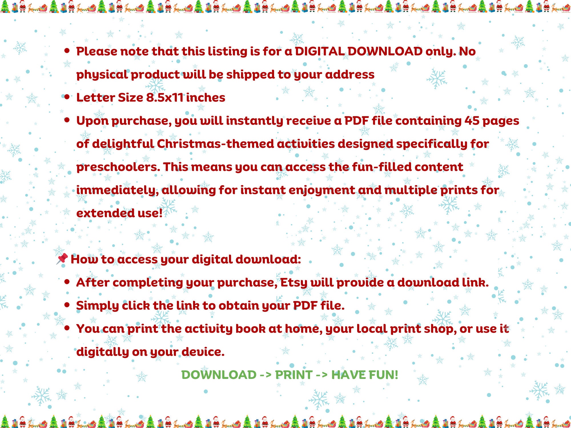 Printable Christmas Activities for Kids, Winter Coloring Pages, Cards ...