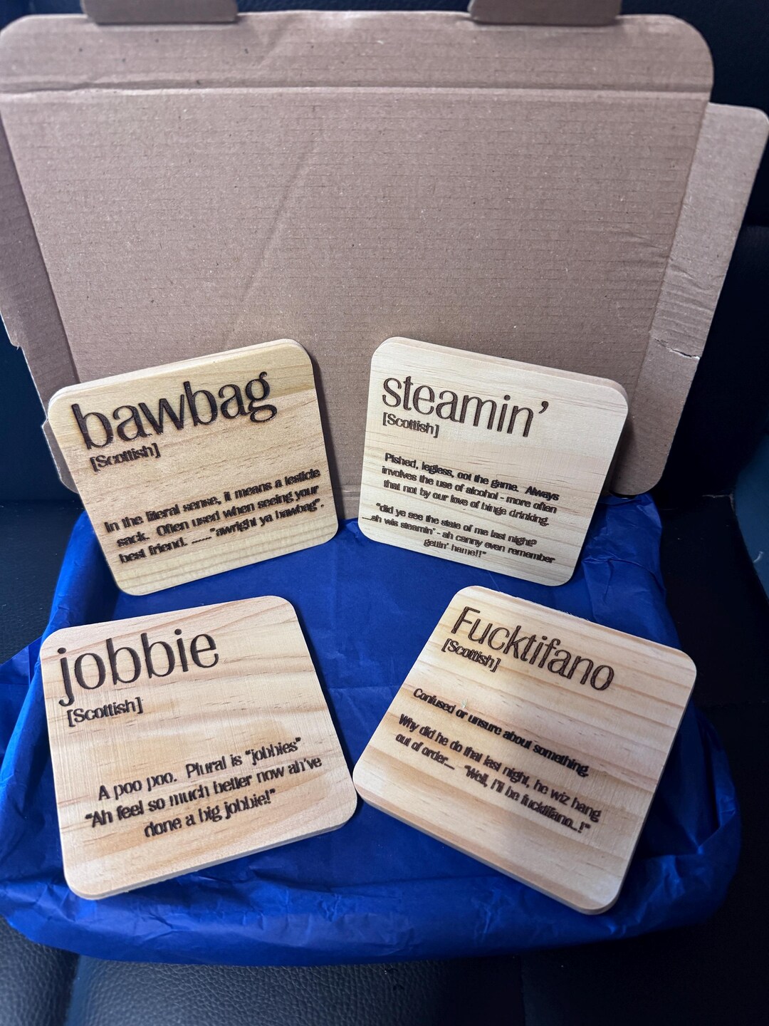 Scottish Coasters - Etsy