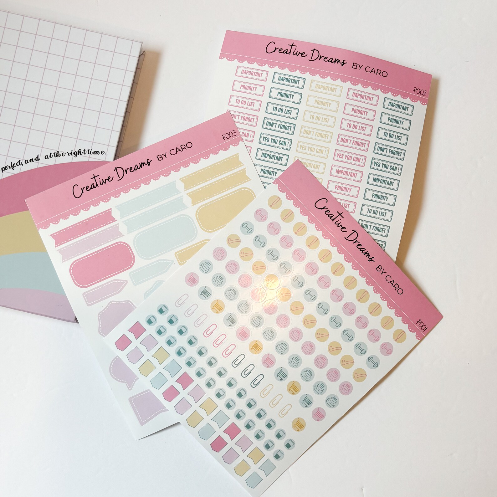 Planner Stickers Set, 2025 Planner Accesories, Sticker Sheet for ...