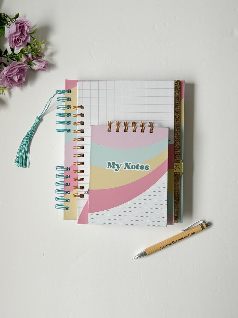 Custom Weekly Planner Set: Personalized Journal & Mini Notebook - Etsy