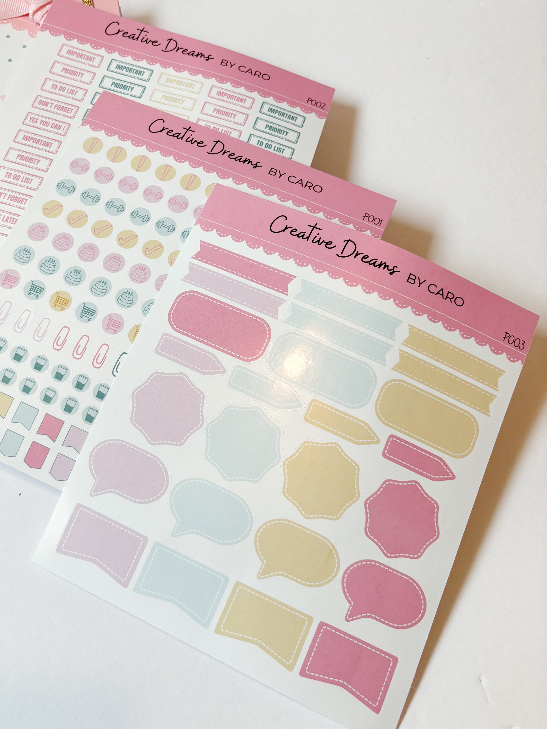 Planner Stickers Set, 2025 Planner Accesories, Sticker Sheet for ...