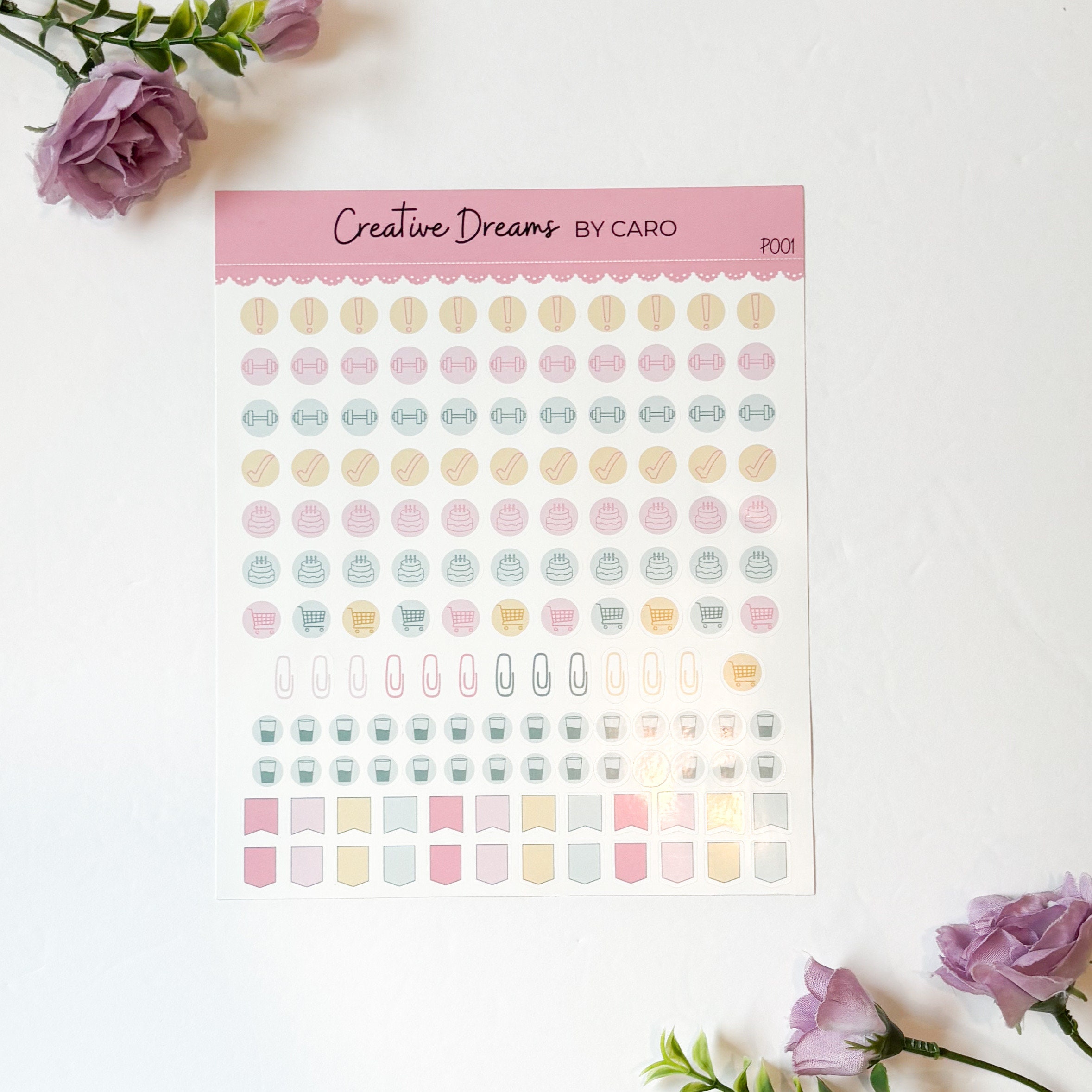 Planner Stickers Set, 2025 Planner Accesories, Sticker Sheet for ...