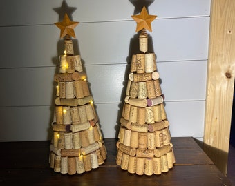 Cork Ornament Cork Christmas Tree Ornaments Gift for Wine Lover - Etsy
