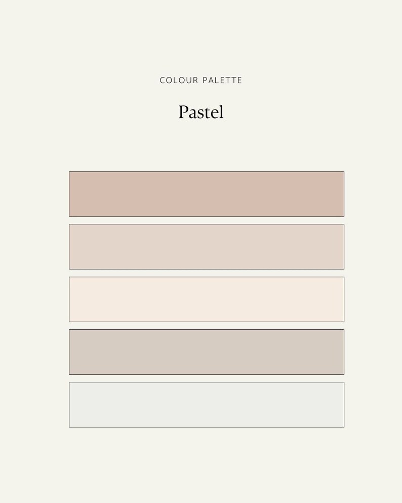Modern Digital Color Palette Instant Download Interior Design, Art ...