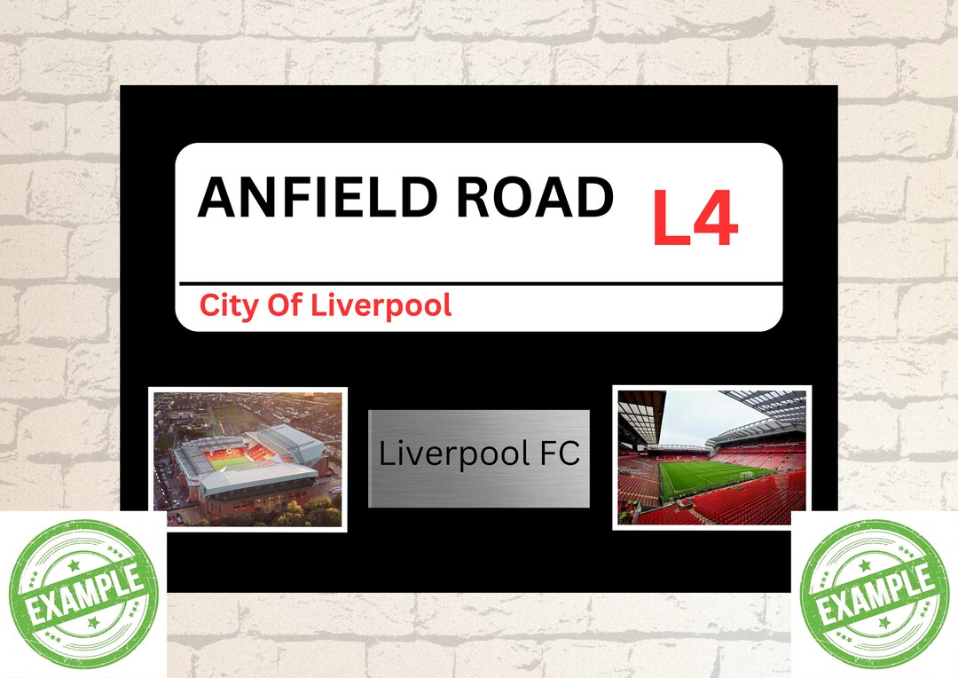 Liverpool FC Anfield Road Print Photo Design Football Poser Gift Wall ...