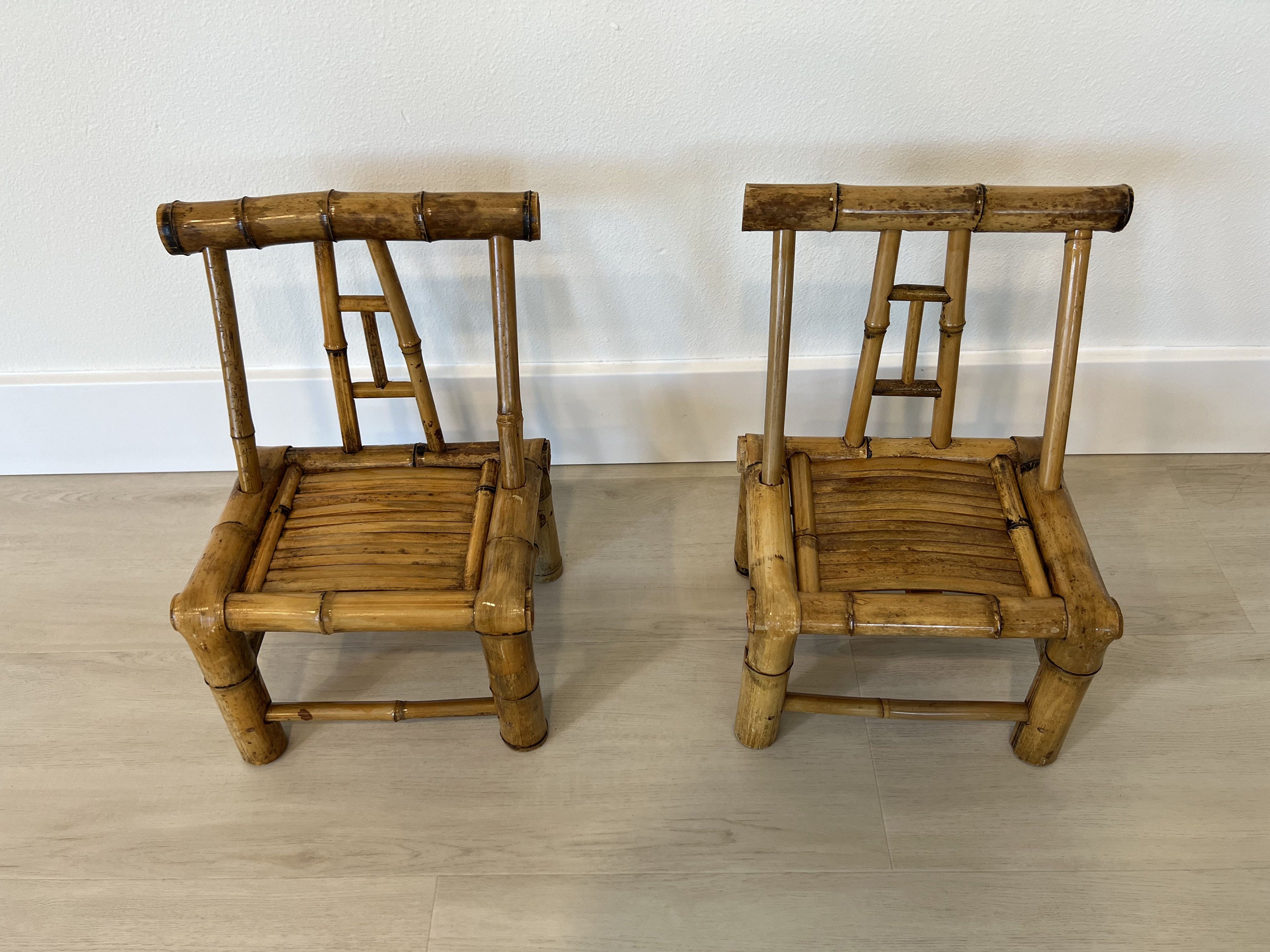 Bamboo Chair Set - Etsy