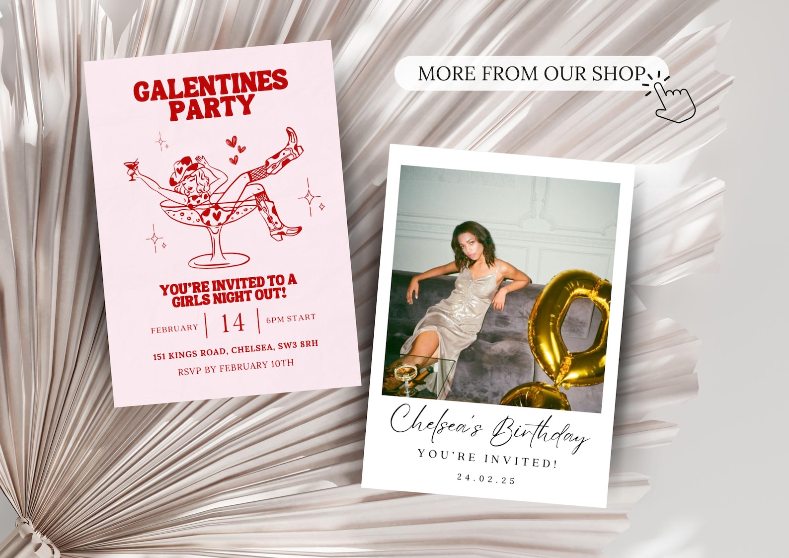Sip and Paint Galentine's Day Invitation | Girls Night Invitation ...