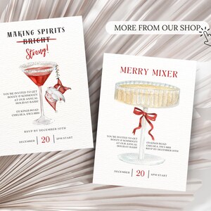 Sip and Paint Invite | Christmas Invitation | Editable Girls Night ...