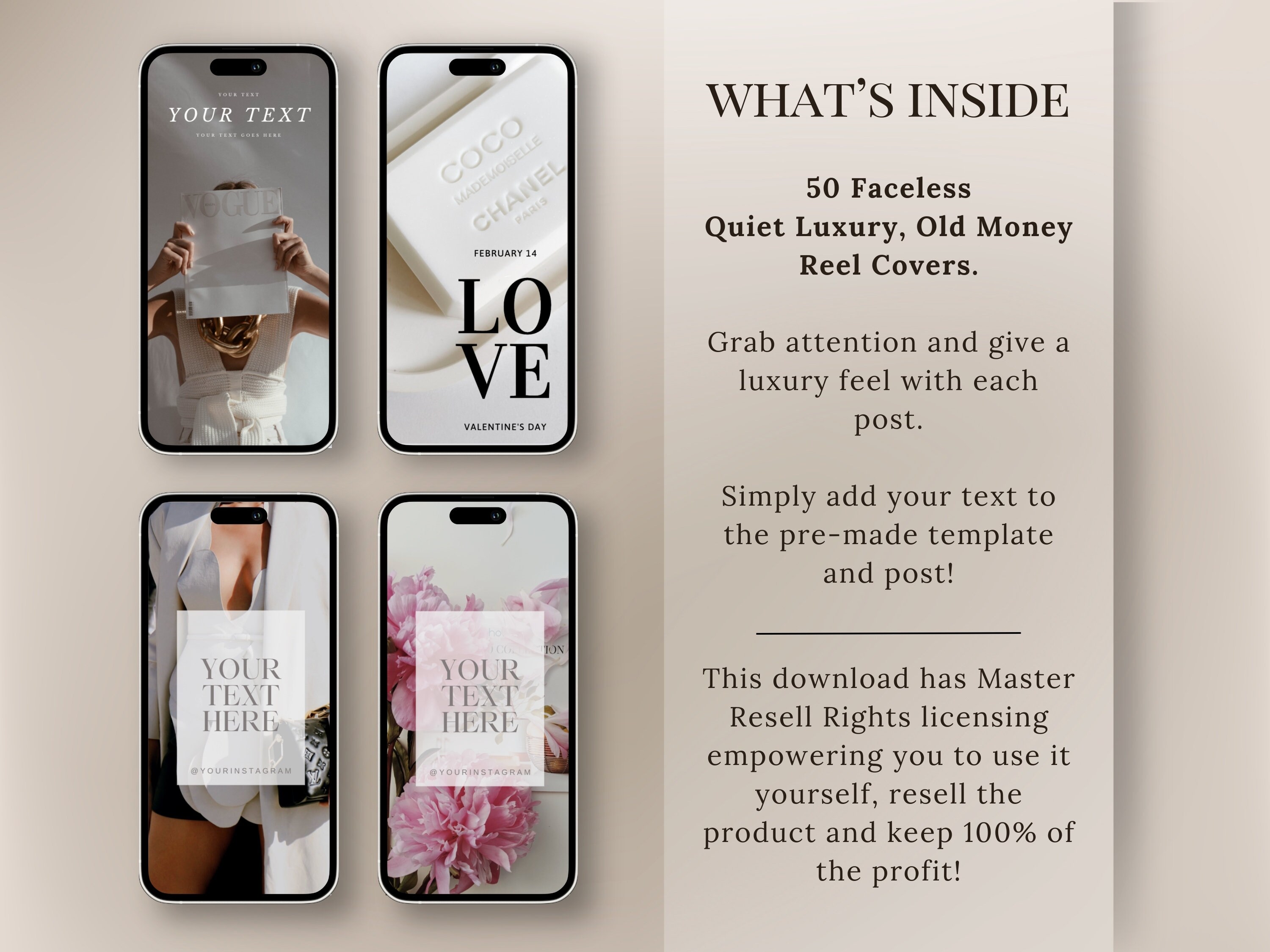 Rich Girl, Luxury Instagram Reel Covers, Reel Cover Templates ...