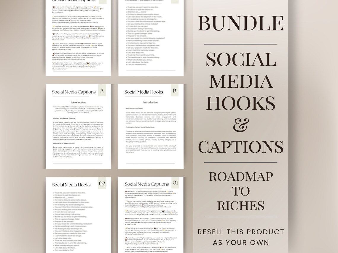 Instagram Reel Hooks & Captions , Done for You Hooks, Captions for ...