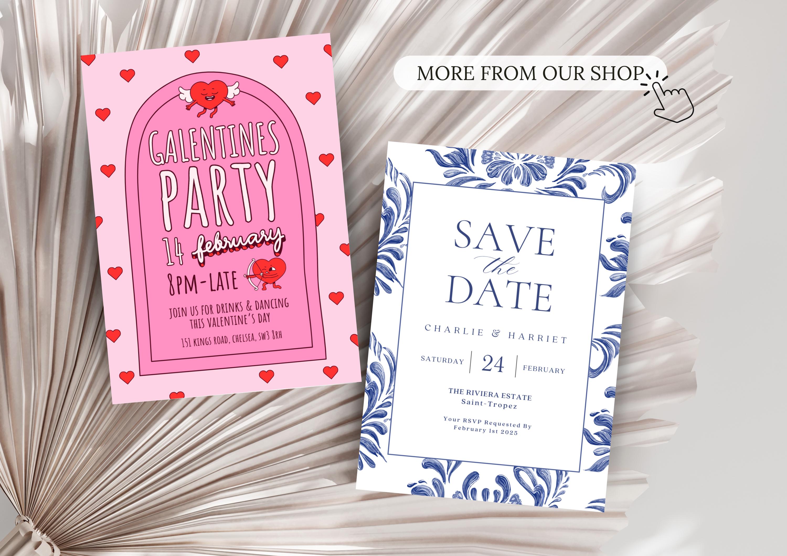 Sip and Paint Galentine's Day Invitation | Girls Night Invitation ...