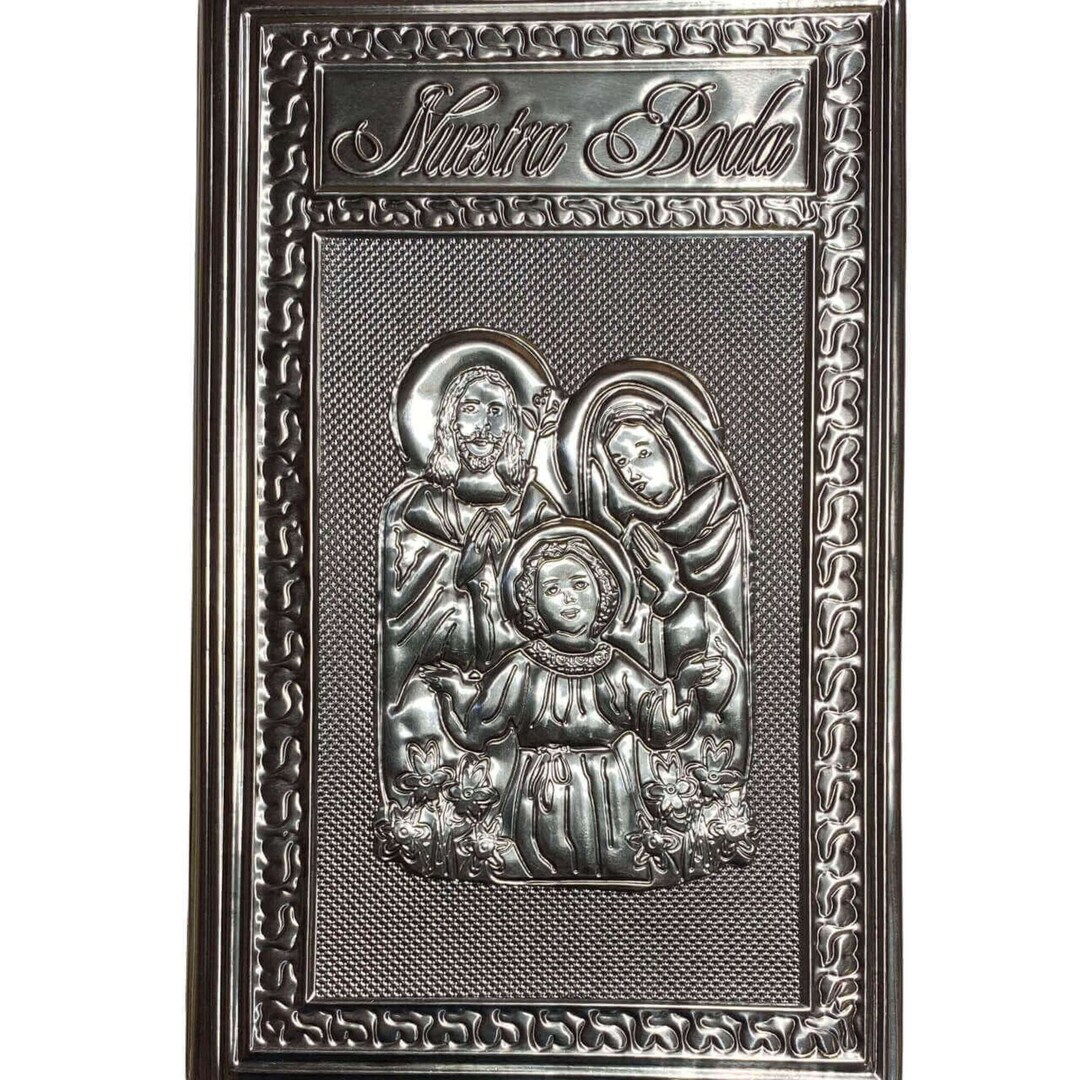 Catholic Wedding Bible Holy Family Repujado (spanish) - Etsy