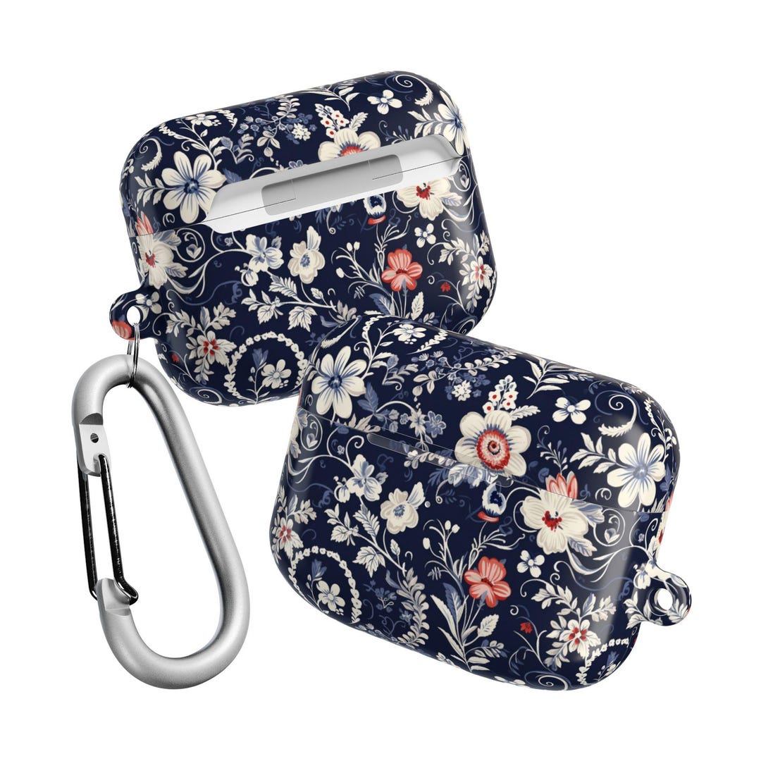 Floral AirPod Case: Stylish Polycarbonate Earbud Cover - Etsy