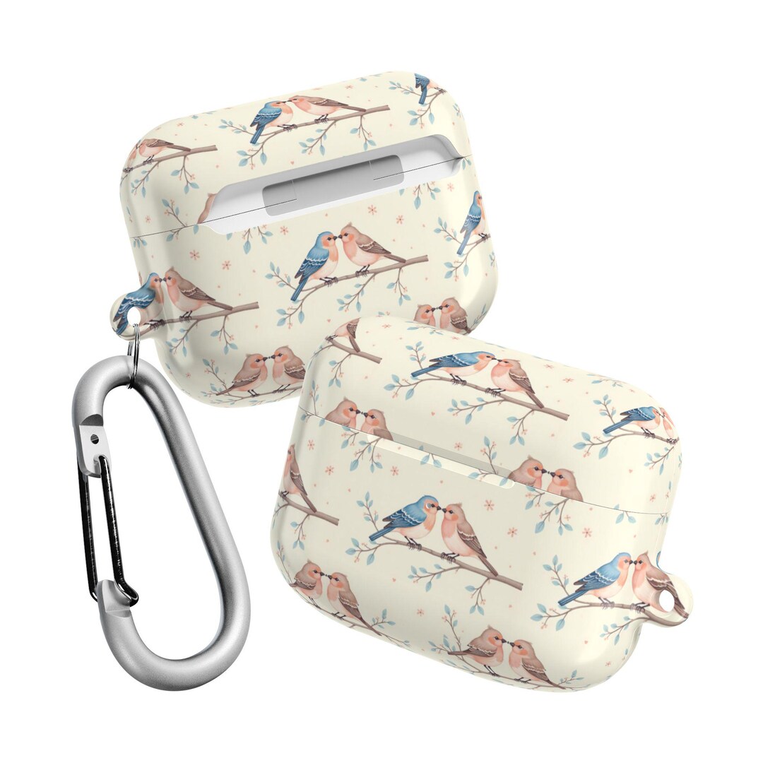 Whimsical Bird AirPod Case, Cute Bird Pattern, Gift for Music Lovers ...