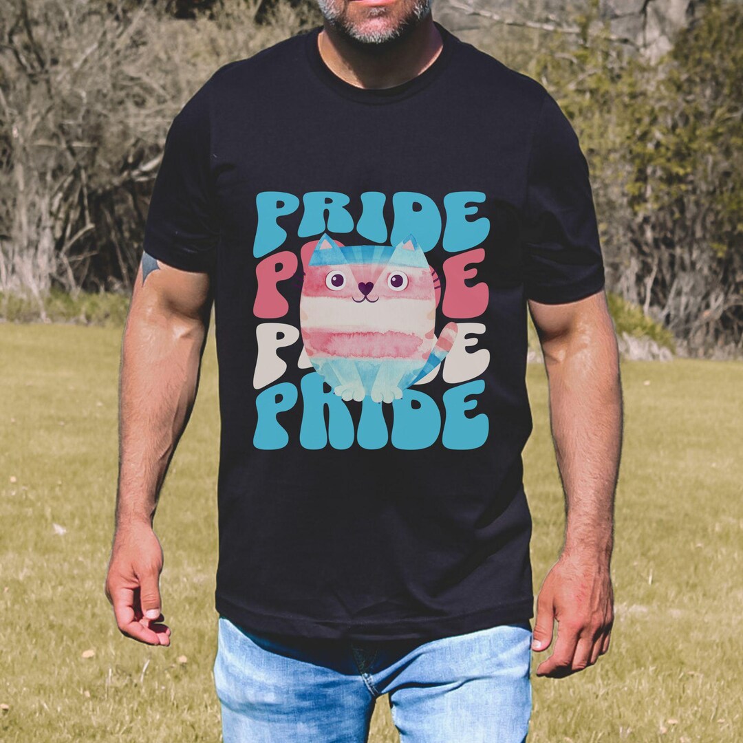 Subtle Trans Pride Shirt Save Transgender Lives Shirt Trans Rainbow ...