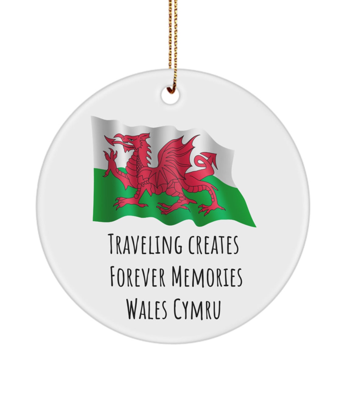 Welsh Dragon Travel Ornament: Cardiff, Wales Souvenir - Etsy