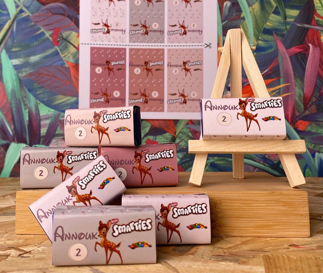 Personalized Mini Smarties Box - Etsy