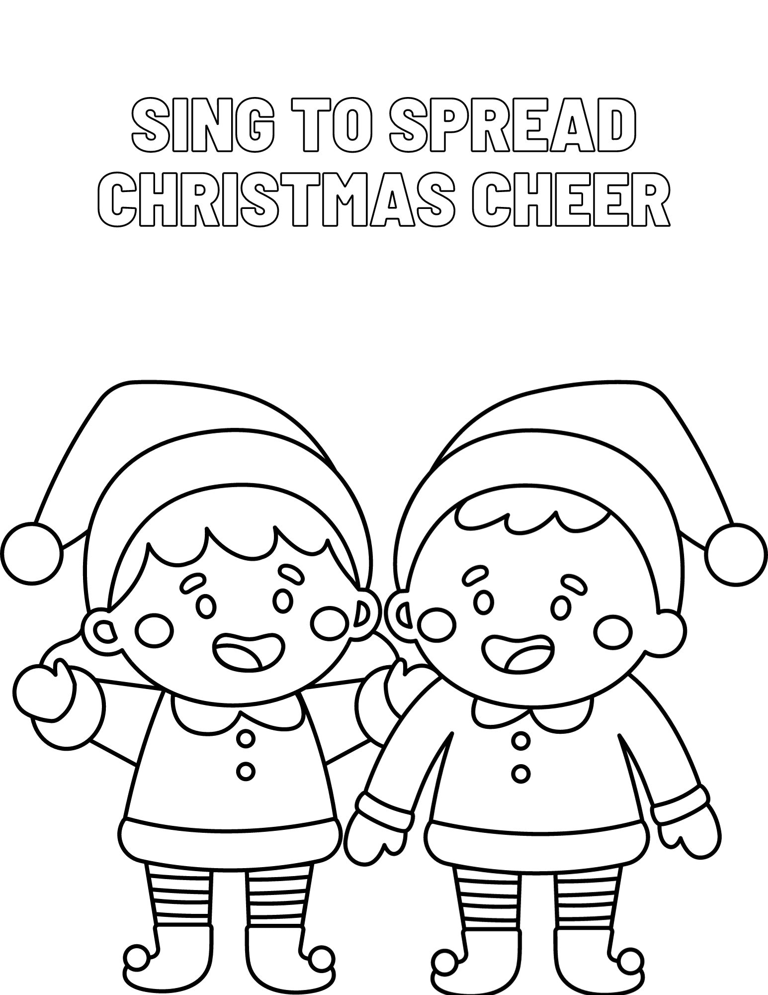 Printable Christmas Coloring Activity - Etsy