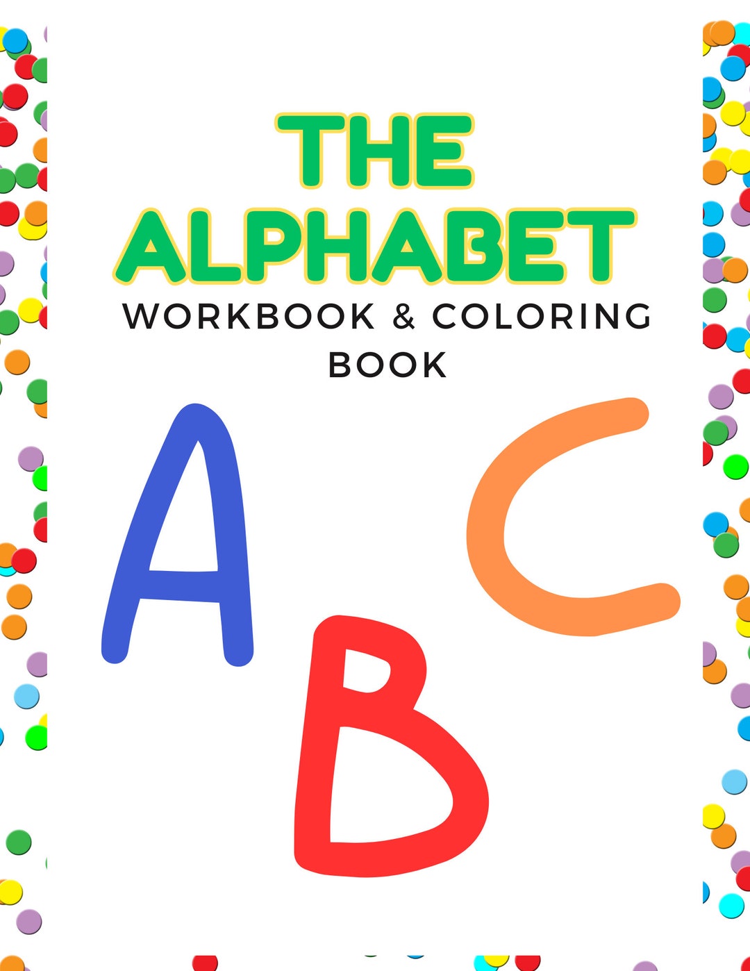Printable ABC Coloring Workbook for Kids - Etsy