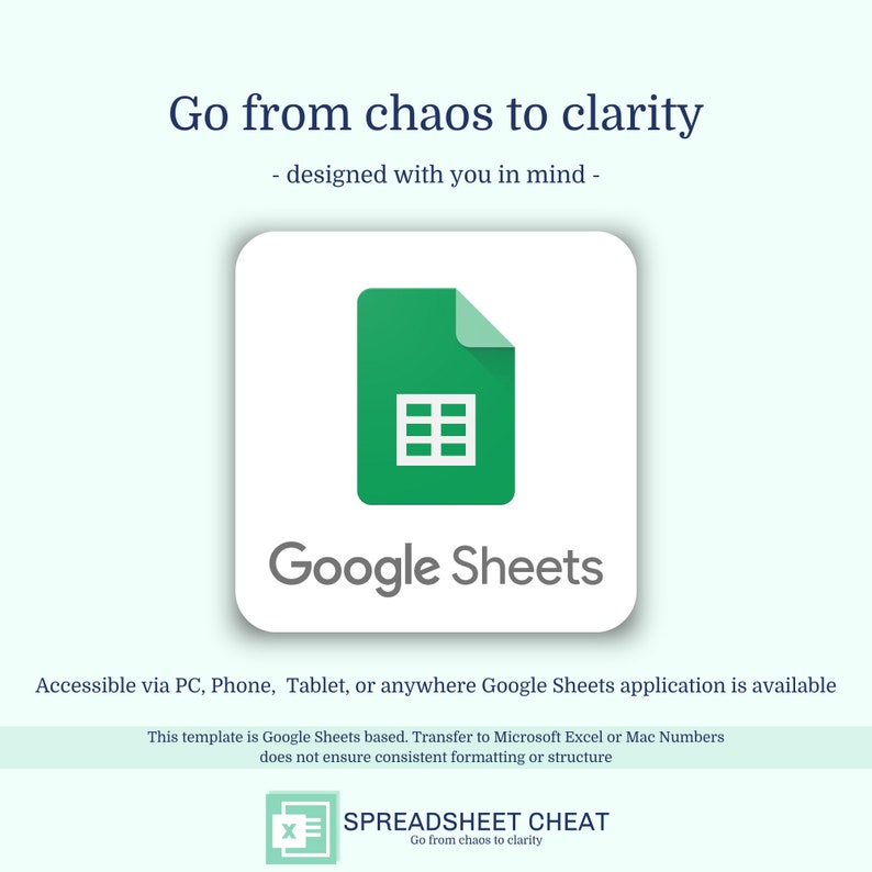 Expense Tracker Google Sheets Template - Personal Finance Planner ...