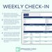 Weekly Team Check-in Template: Leadership Google Sheet (digital ...