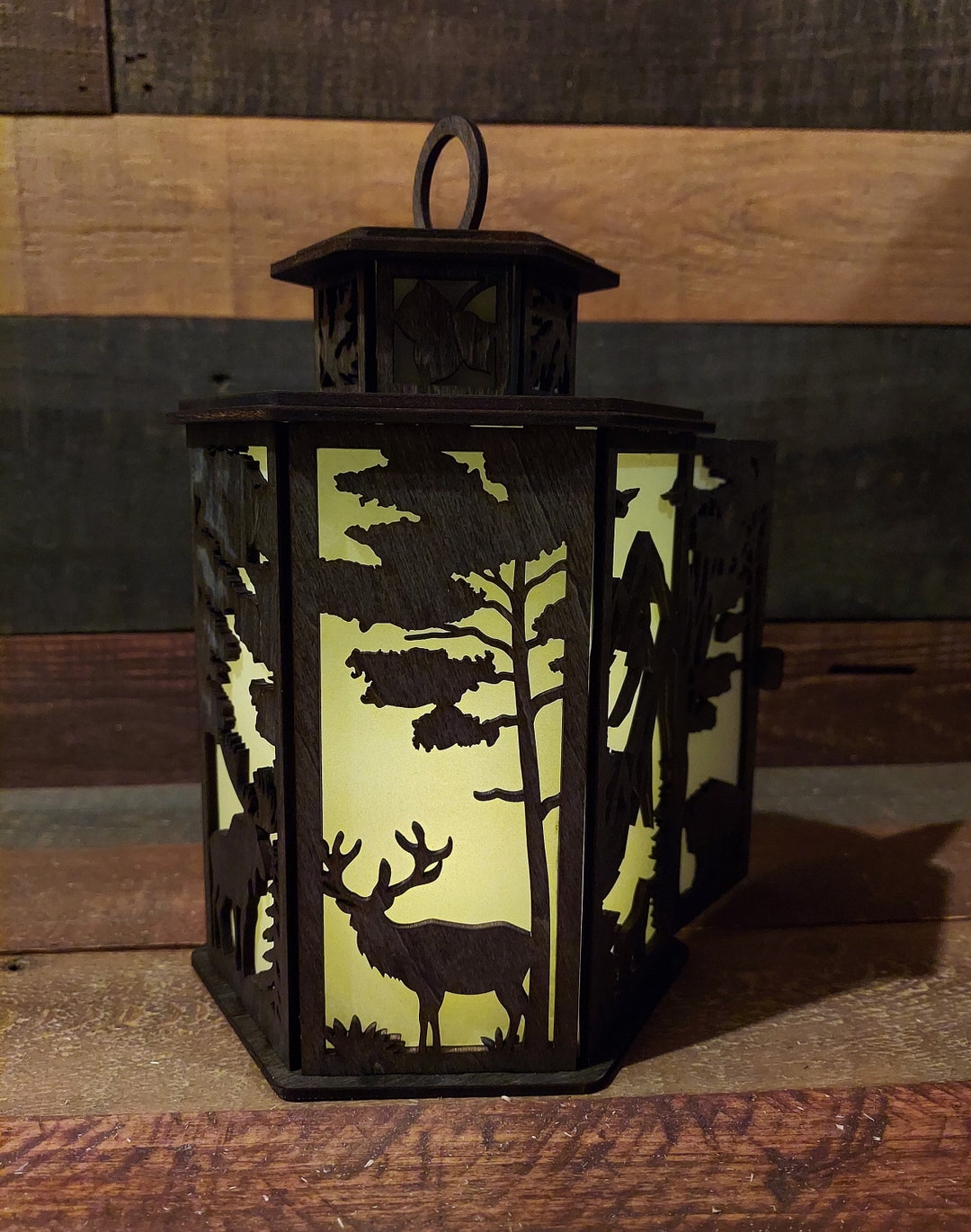 Rustic Tealight Lantern, Rustic Decor, Mountain Lodge, up North Cabin ...