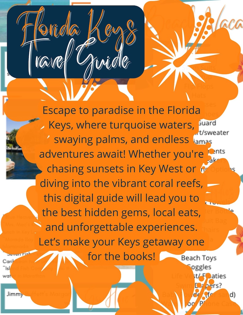 Florida Keys Travel Guide - Etsy
