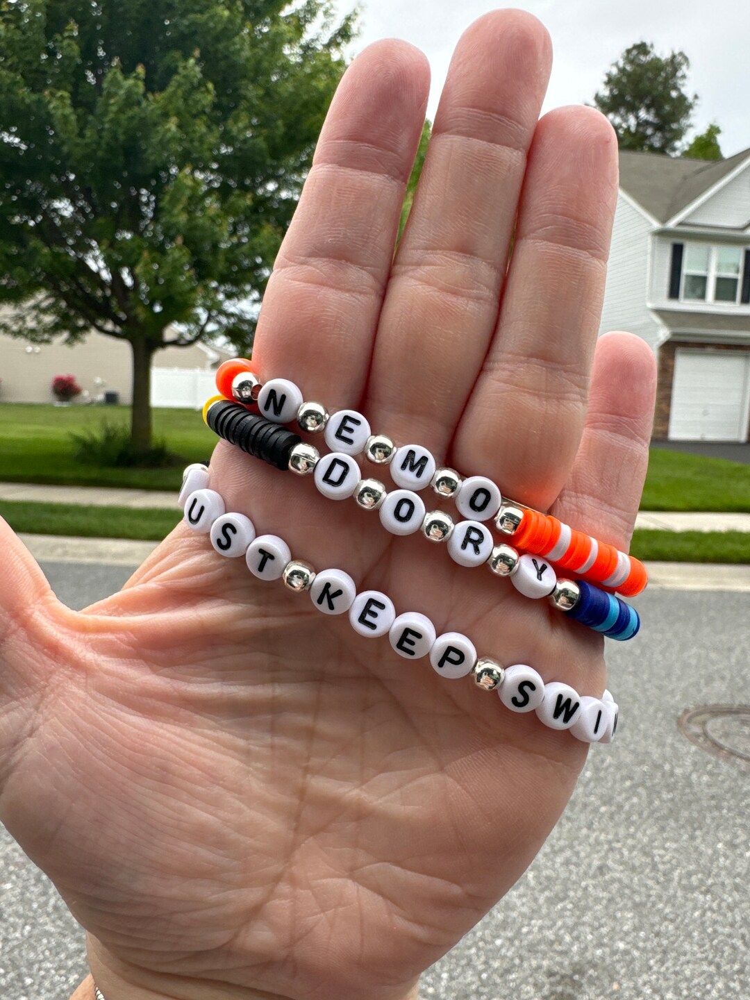 Finding Nemo/dory (disney) Bracelets - Heishi Beaded Bracelet - Etsy