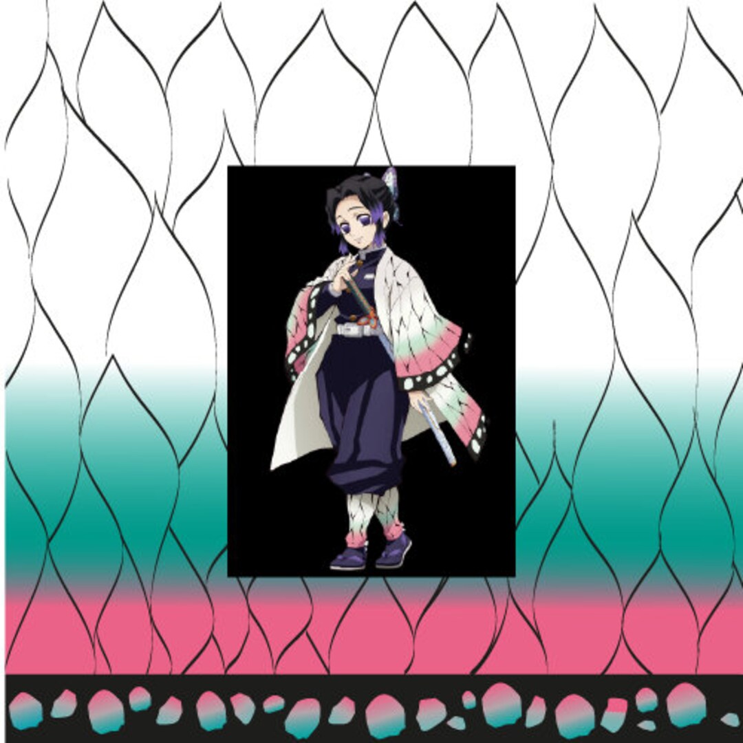 Shinobu Kochō Demon Slayer Print Design Pattern Cosplay - Etsy