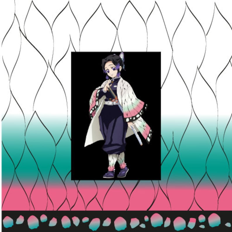 Shinobu Kochō Demon Slayer Print Design Pattern Cosplay - Etsy