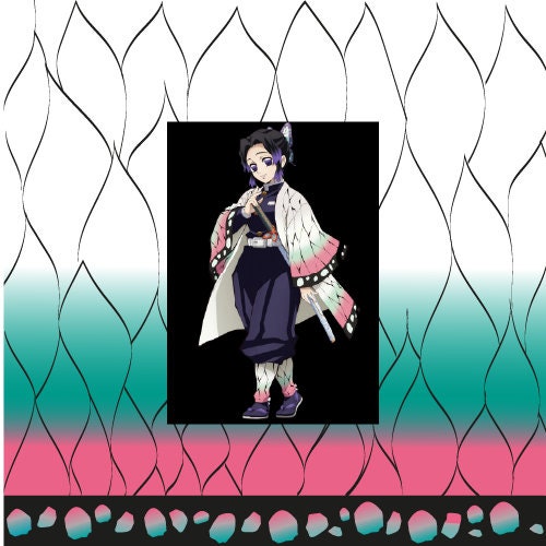 Shinobu Kochō Demon Slayer Print Design Pattern Cosplay - Etsy