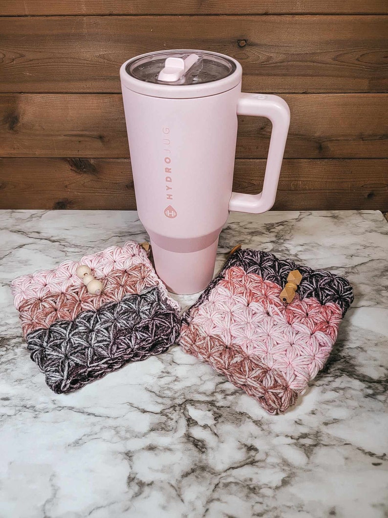 Stanley Cup Cozy Crochet Pattern Bundle: Star, Zig Zag, Jasmine Stitch ...