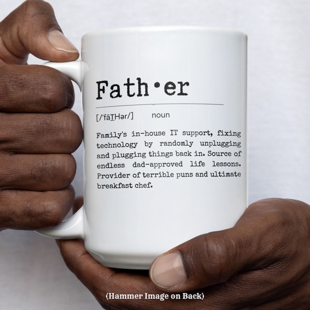 Funny Dad Definition Mug: IT Support & Chef, Father's Day Gift - Etsy