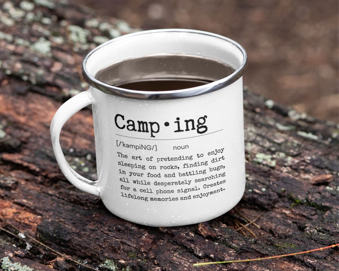 Funny Camping Mug: Art of Pretending, 12oz Stainless Steel, Gift for ...
