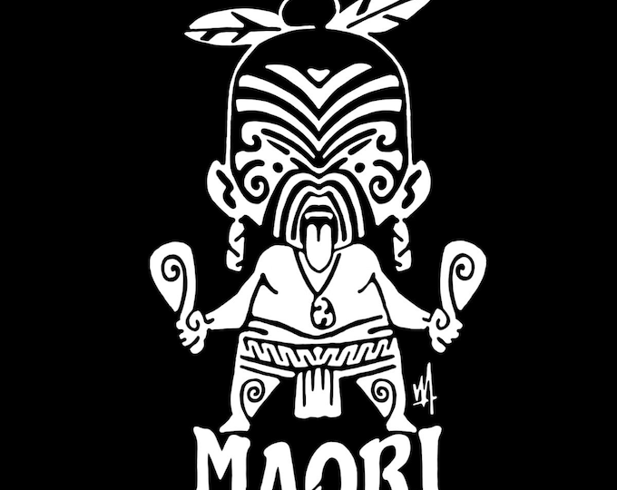 Maori Big Head Vinyl Decal - Etsy