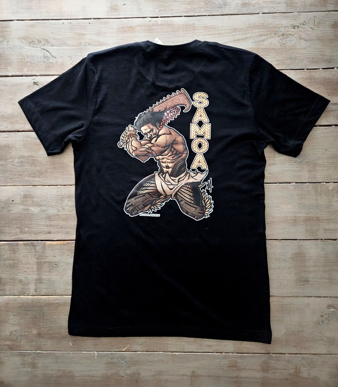 Samoa Warrior T-shirt - Etsy