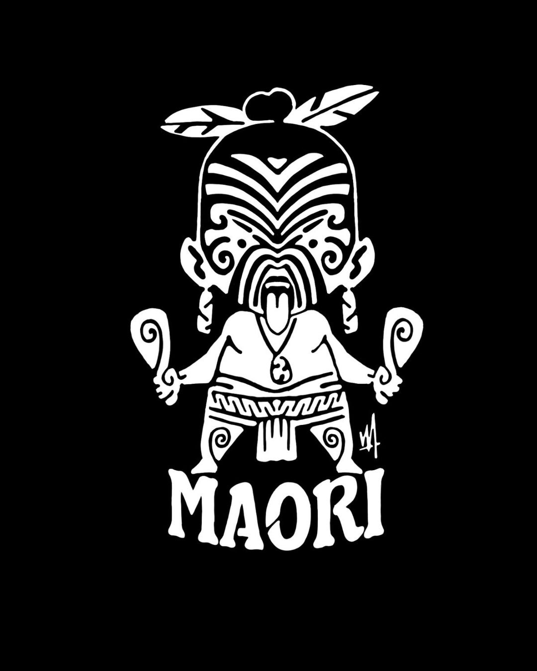 Maori Big Head Vinyl Decal - Etsy