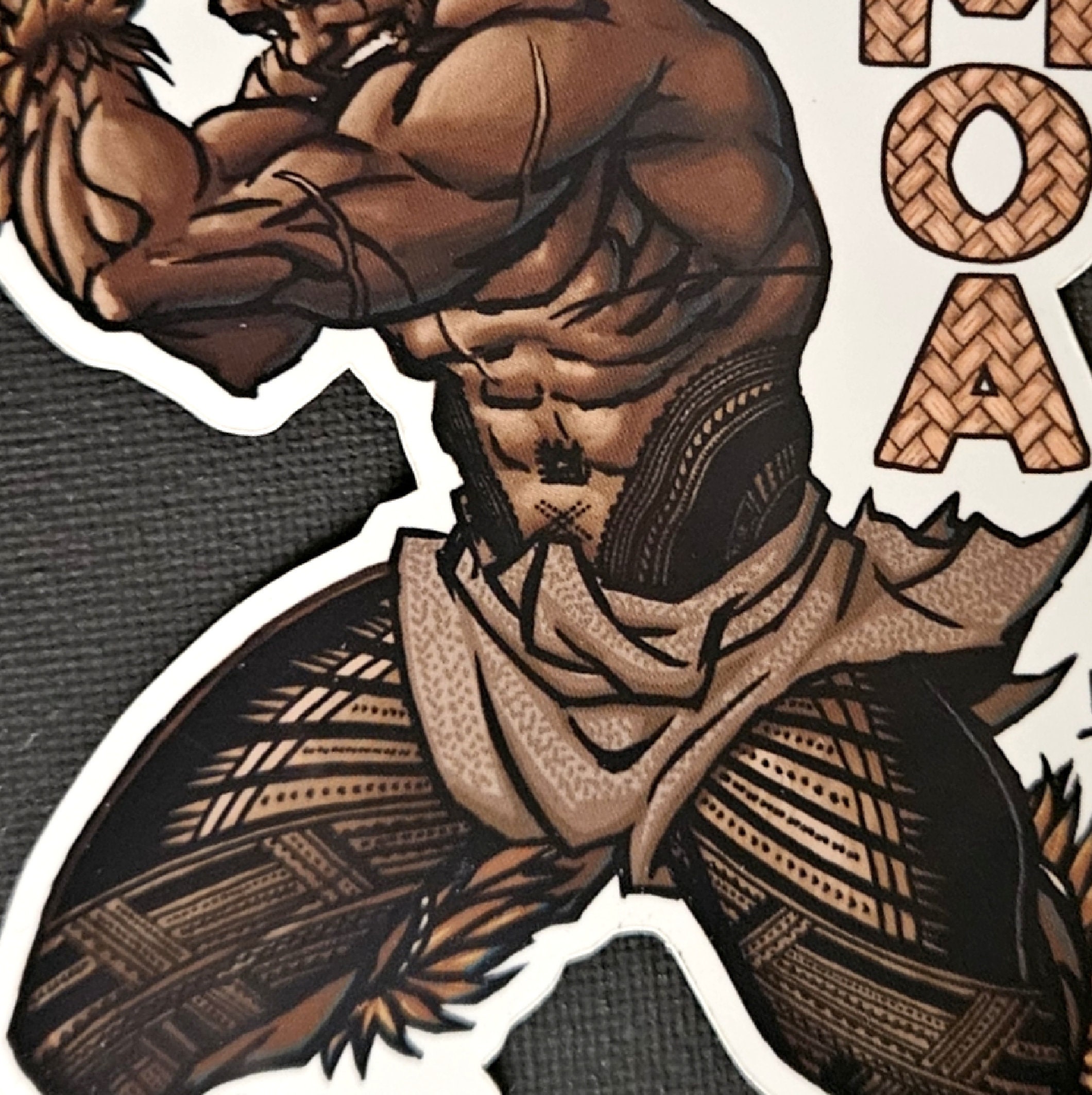 Samoa Warrior Custom Art Sticker - Etsy