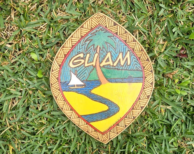 Guam Wood Colored Art Piece - Etsy