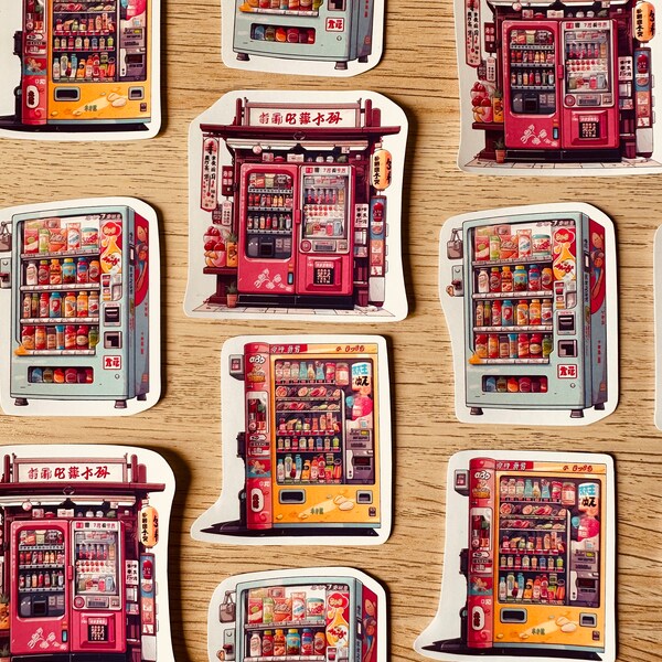 Vending Machine Stickers - Etsy