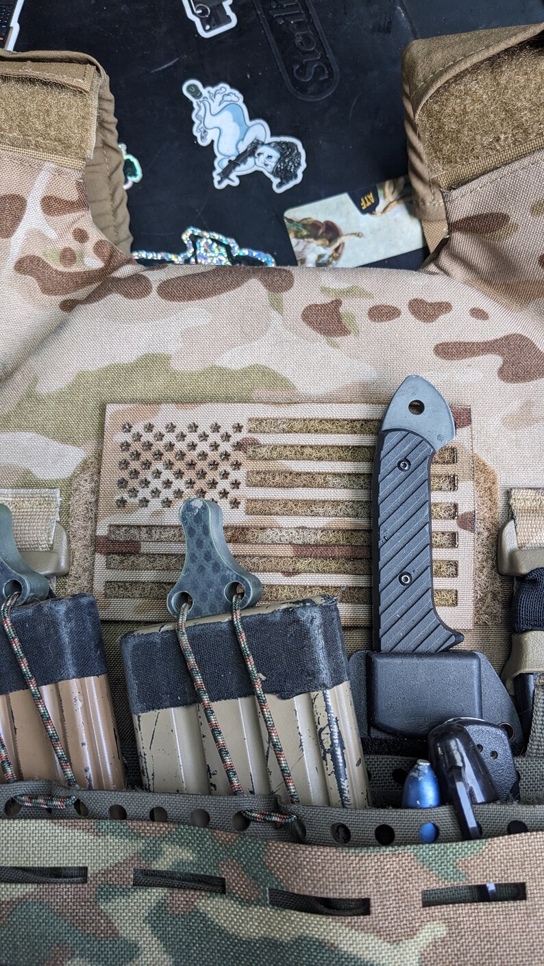 Laser Cut US Flag Patches Velcro Backed - Etsy