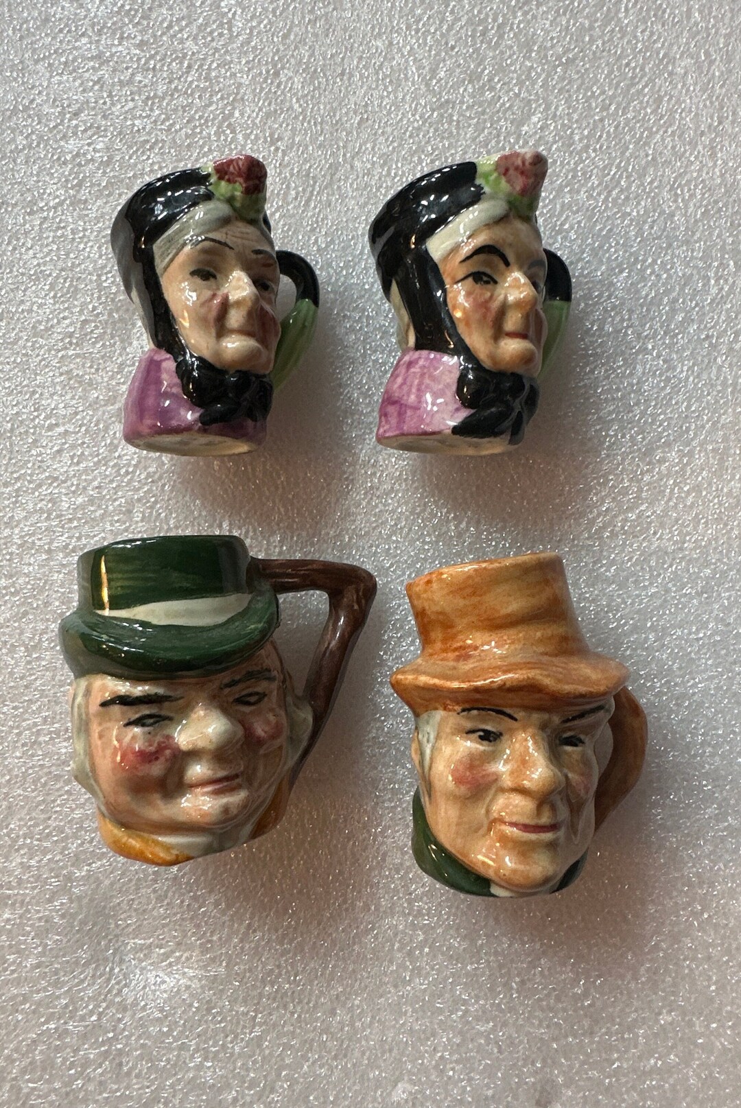 4 Artone England Hand Painted Mini Jugs - Etsy