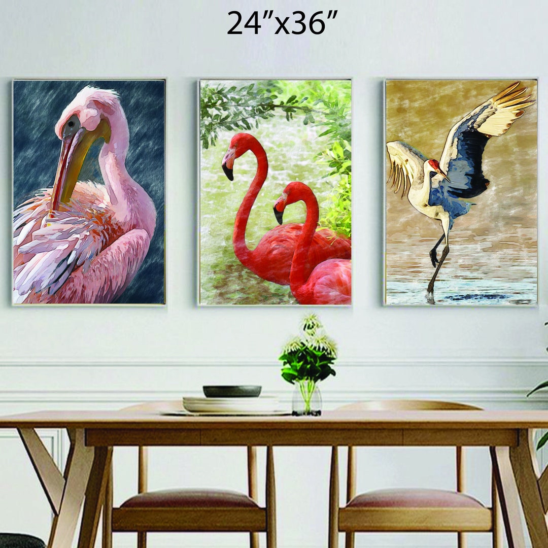 Watercolor Birds Print Set, Printable Bird Art Set, Bird Wall Art ...
