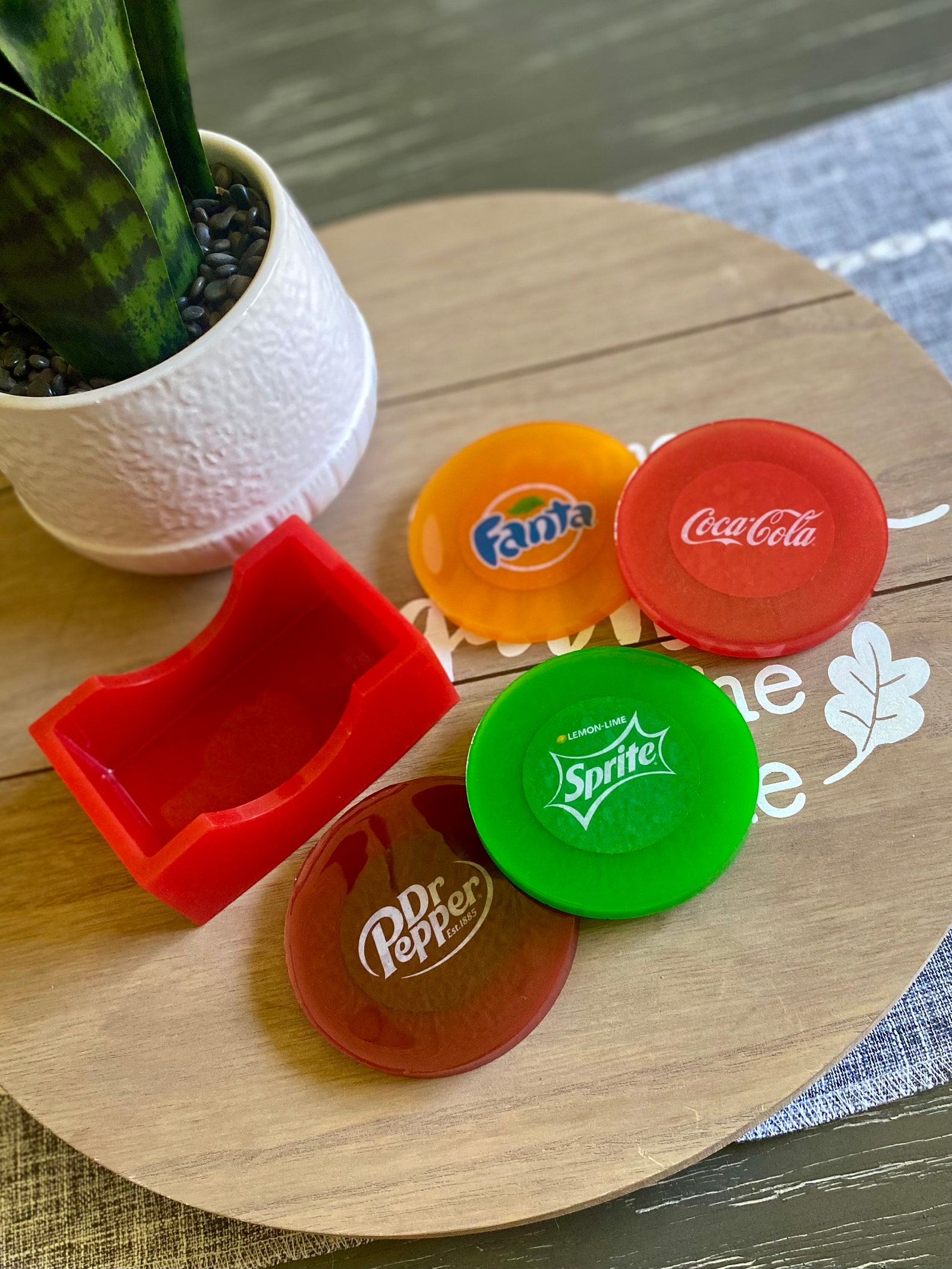 Coca Cola Coaster Set, Cute Coaster Set, Soda Pop Coasters, Coca Cola ...