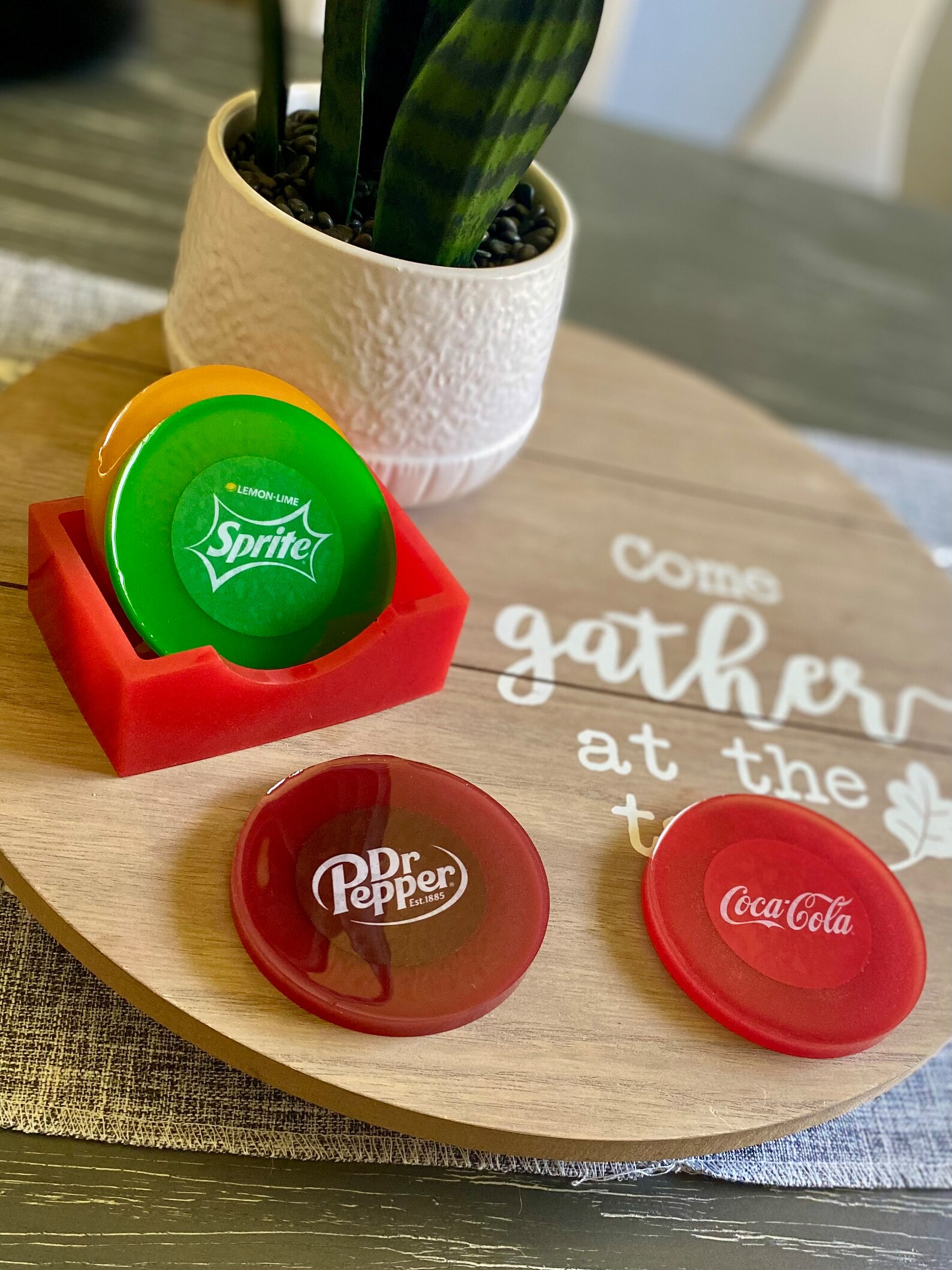 Coca Cola Coaster Set, Cute Coaster Set, Soda Pop Coasters, Coca Cola ...