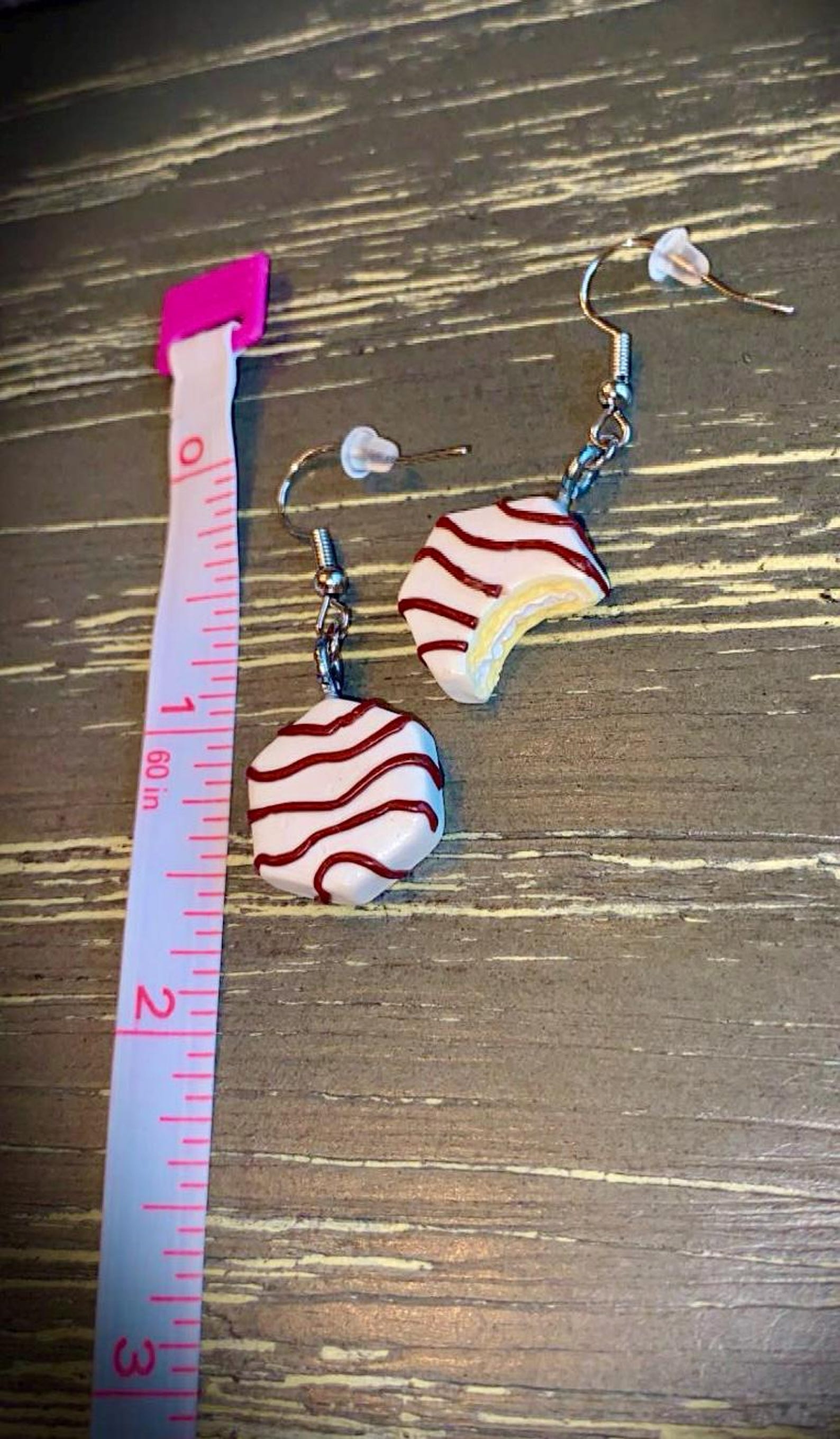 Zebra Snack Cake Earrings, Little Debbie Cake Earrings, Mini Food ...