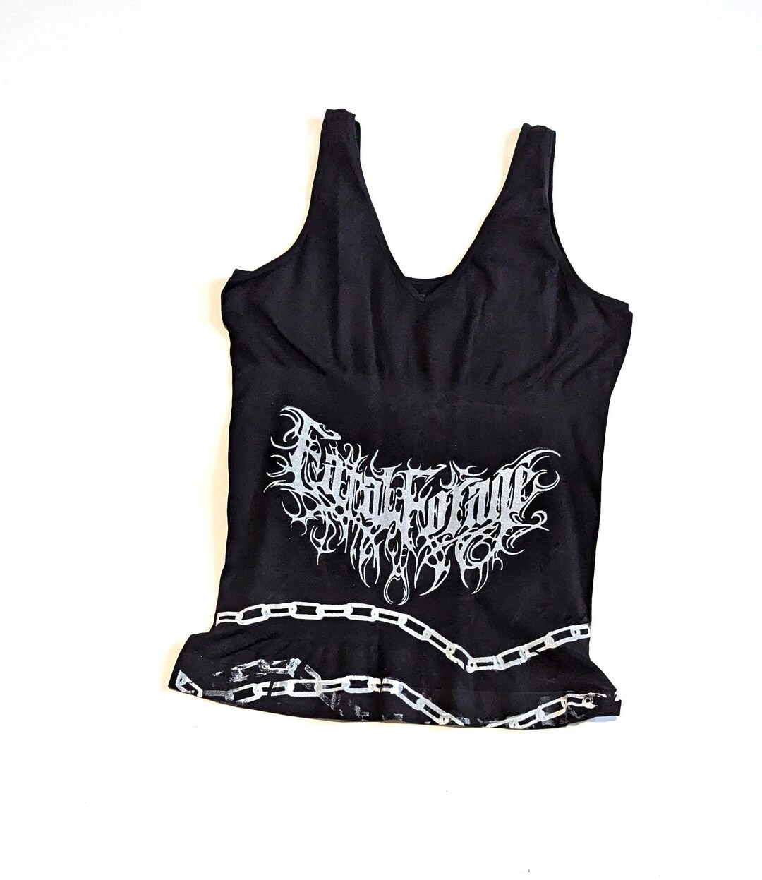XL Tank | Chain and Fatal Forage Screen Print - Etsy