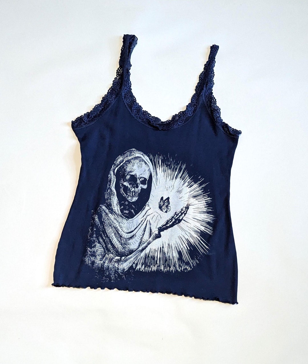 XXL Tank | Butterfly Skeleton Screen Print - Etsy