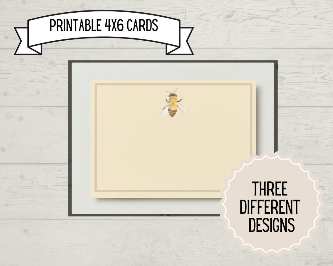 Bee Note Cards- Bee Thank You Notes- Bee Cards- Bumblebee - Etsy