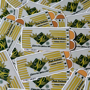 Pan Sobao | Die Cut Vinyl Glossy Stickers | Puerto Rico | Calle Luna ...